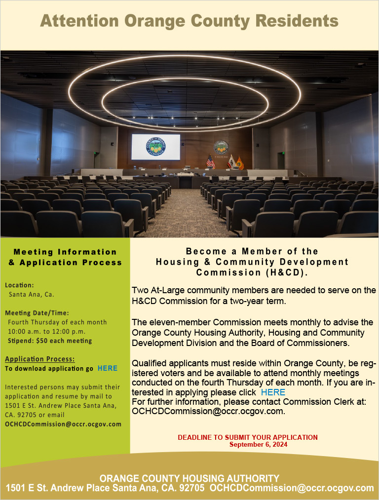 Housing & Community Development Commission (H&CD) | Orange County ...